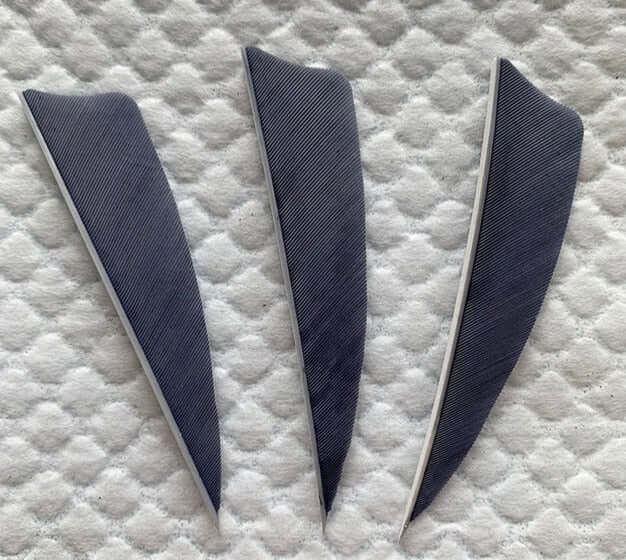 100 pcs 3" Arrow Turkey Feather Fletching Vanes – Battling Blades