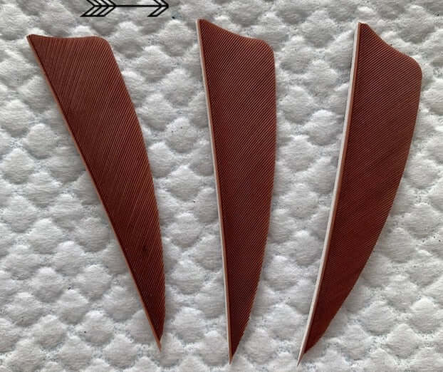 100 pcs 3" Arrow Turkey Feather Fletching Vanes – Battling Blades