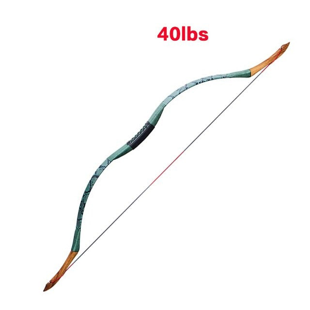 Animal Print Traditional Long Bow - Recurve Archery Bow – Battling Blades