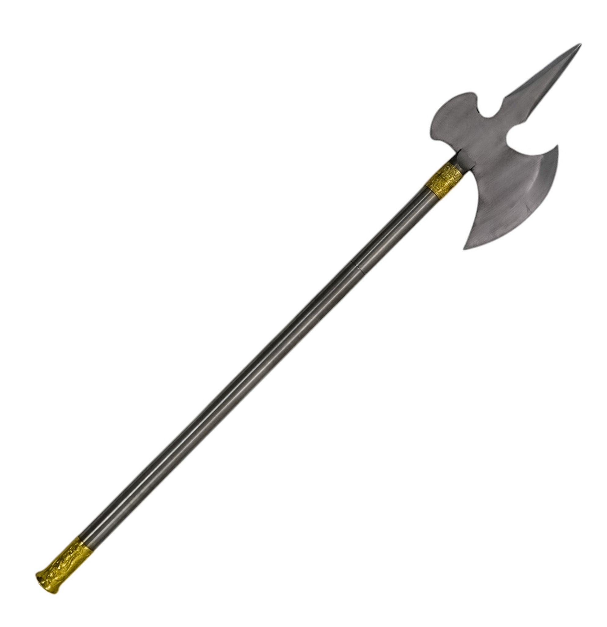 Halberd- 1095 Steel- Medieval Polearm- Short Poleaxe | Battling Blades