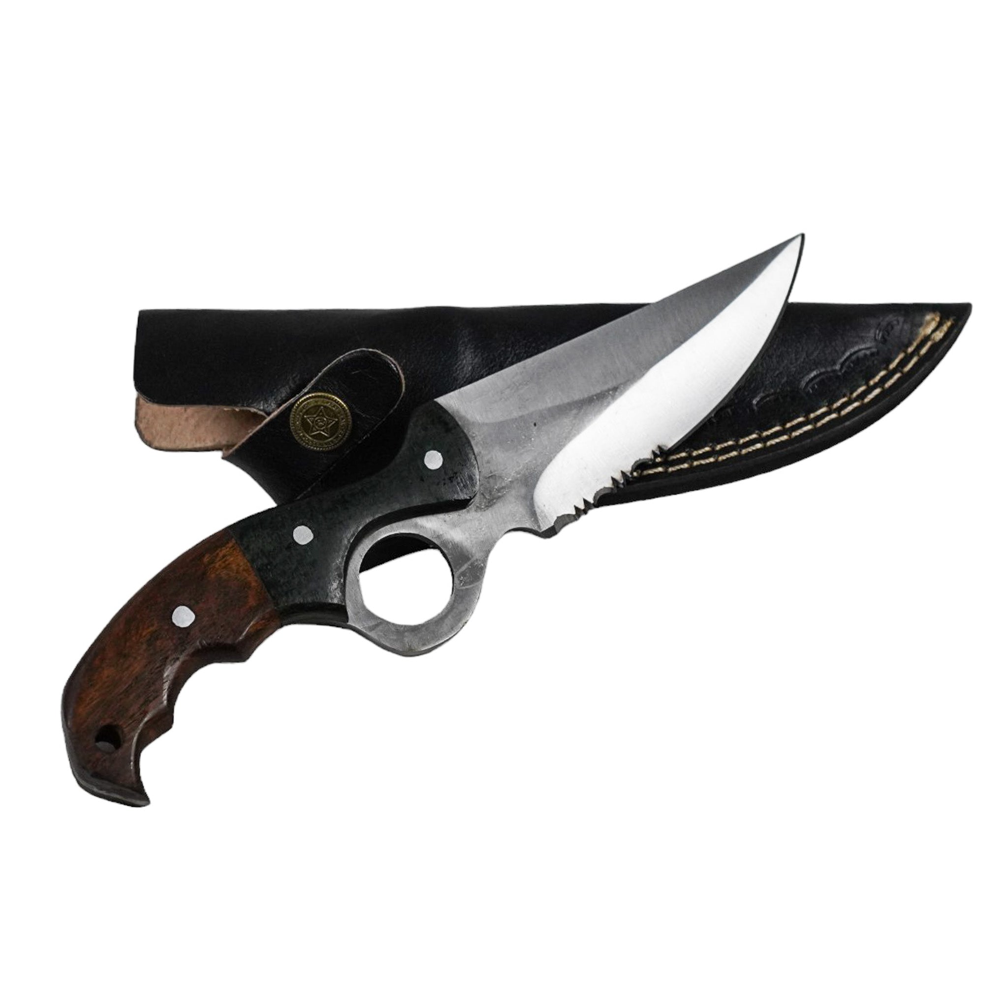 10-Inch Tactical Knife - 1095 Steel with Ring Guard | Battling Blades