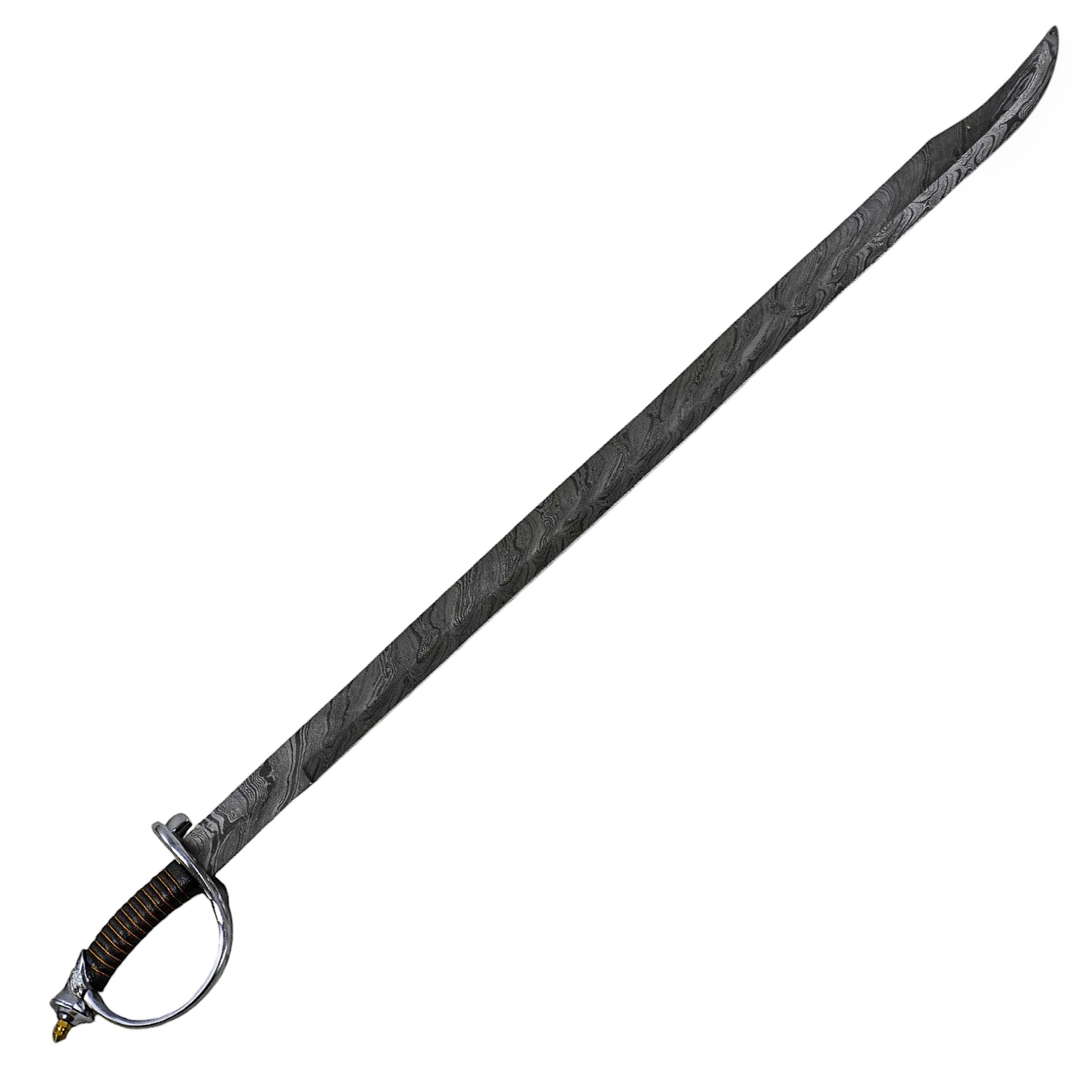 Naval Saber Sword - Extended Cutlass | Damascus Steel | Battling Blades