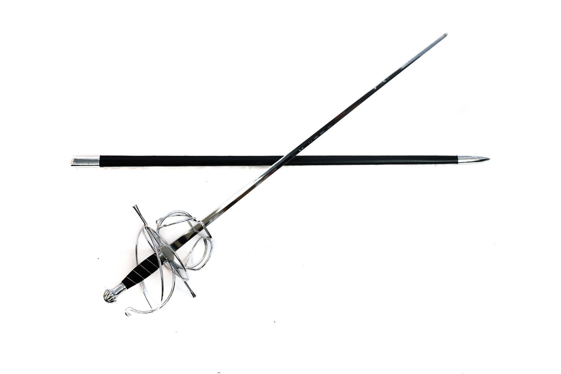 Rapier Sword | Swept Hilt | Stainless Steel | Battling Blades