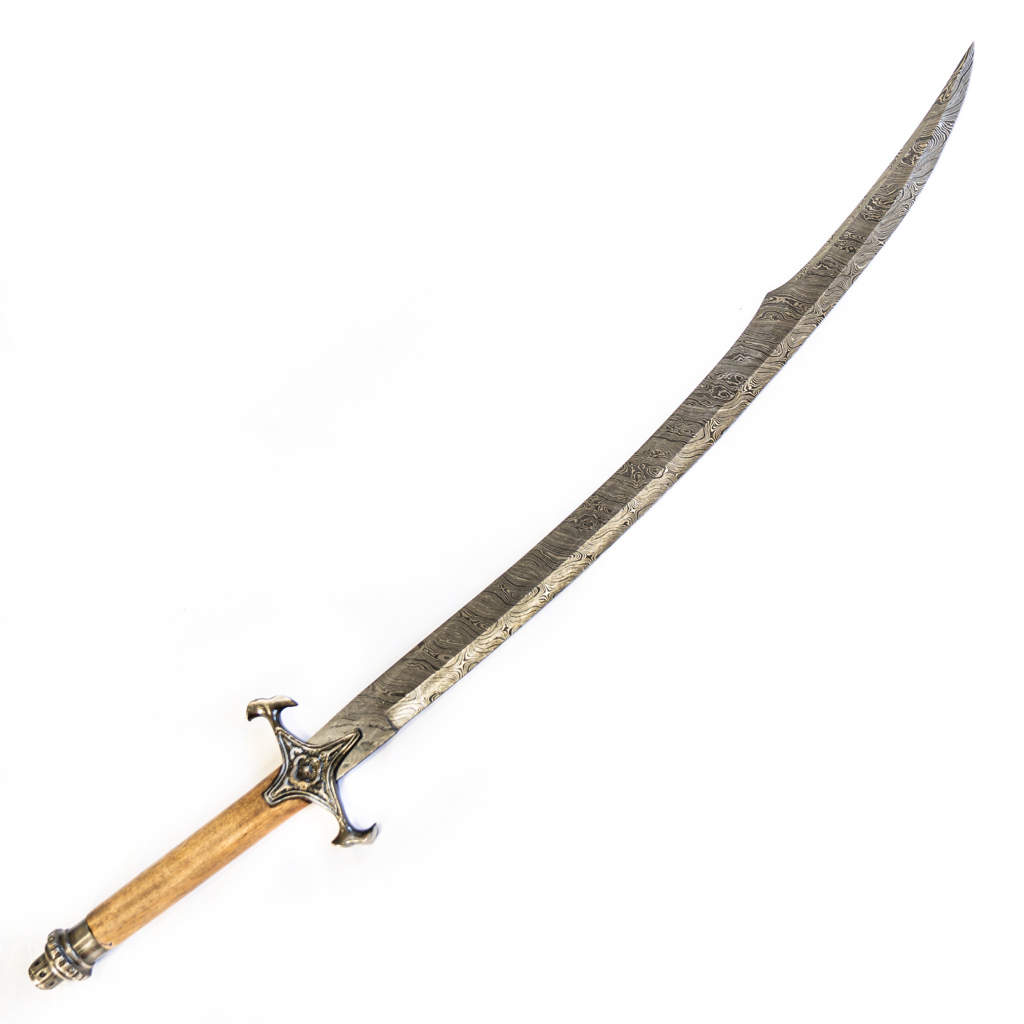 Scimitar Sword | Pattern Welded Wootz Steel | Damascus Steel Sword ...