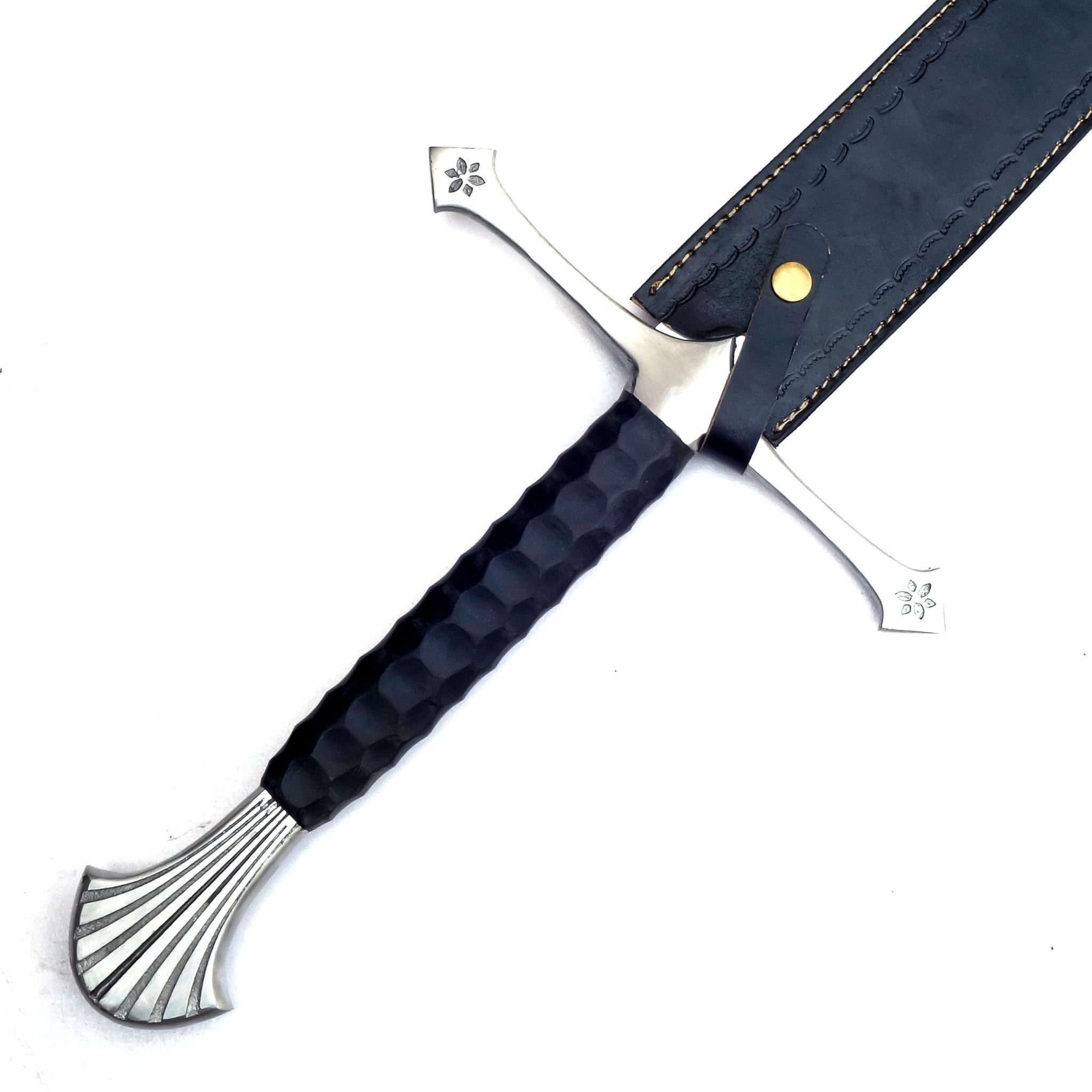 Longsword - 45"- Hand Crafted 1095 Steel Blade- Long Sword- Etched ...