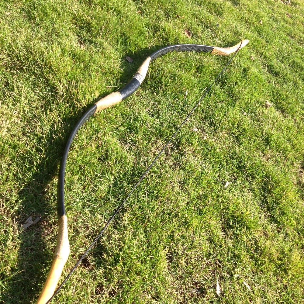 Black Leather Traditional Recurve Bow – Battling Blades