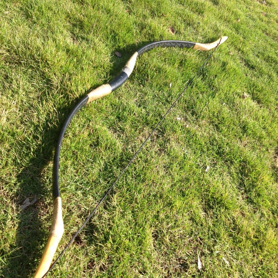 Black Leather Traditional Recurve Bow – Battling Blades