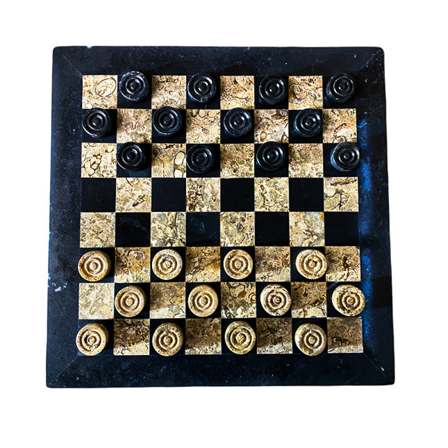 Marble Checkers Set | Checkers | Draughts – Battling Blades