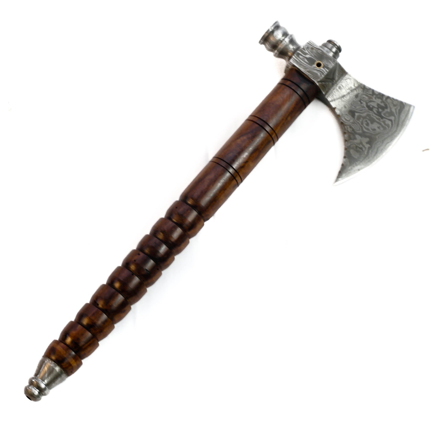Native American Tomahawk Ax - Handmade High Carbon Damascus Steel Axe ...