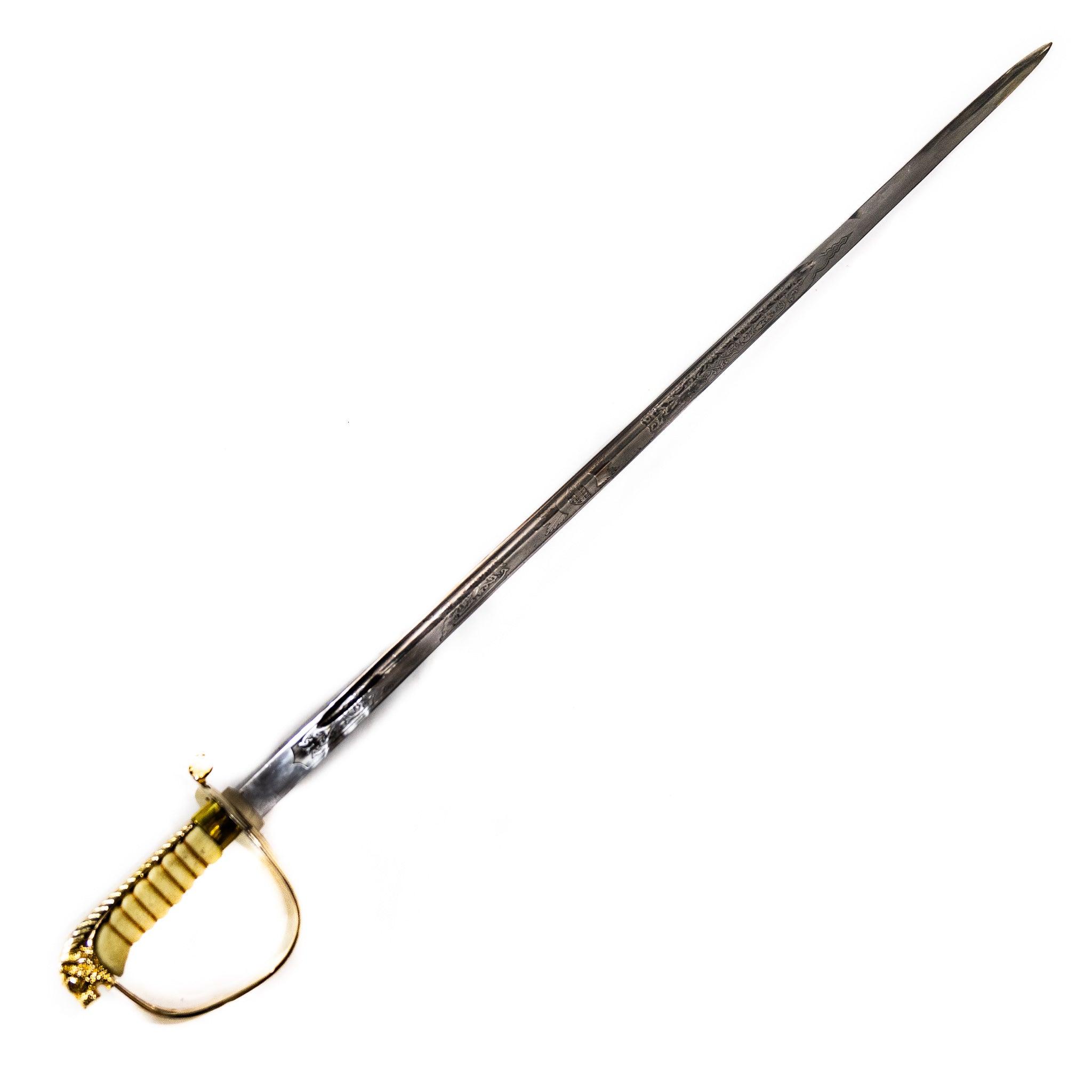 Tiger Cavalry Sabre Sword- Stainless Steel -36" - Saber- Backsword ...