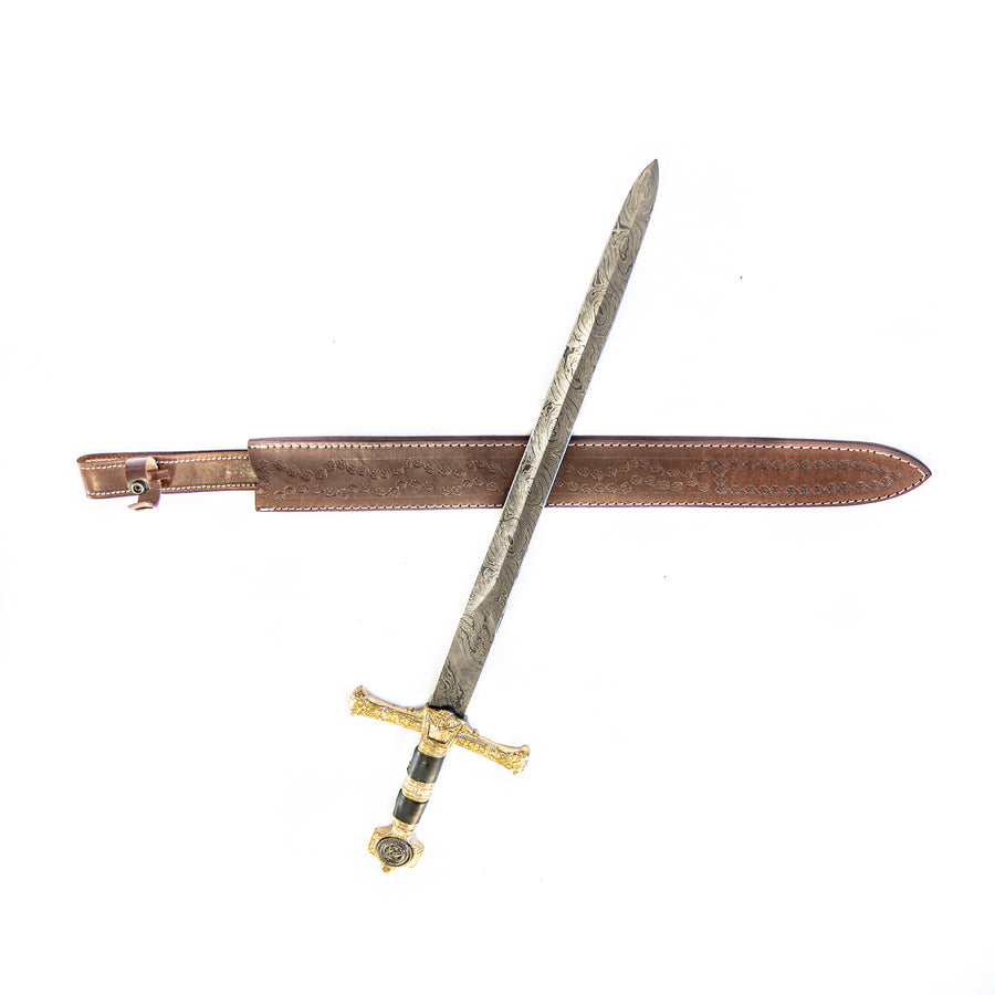 King David Sword- High Carbon Damascus Steel- 27" – Battling Blades