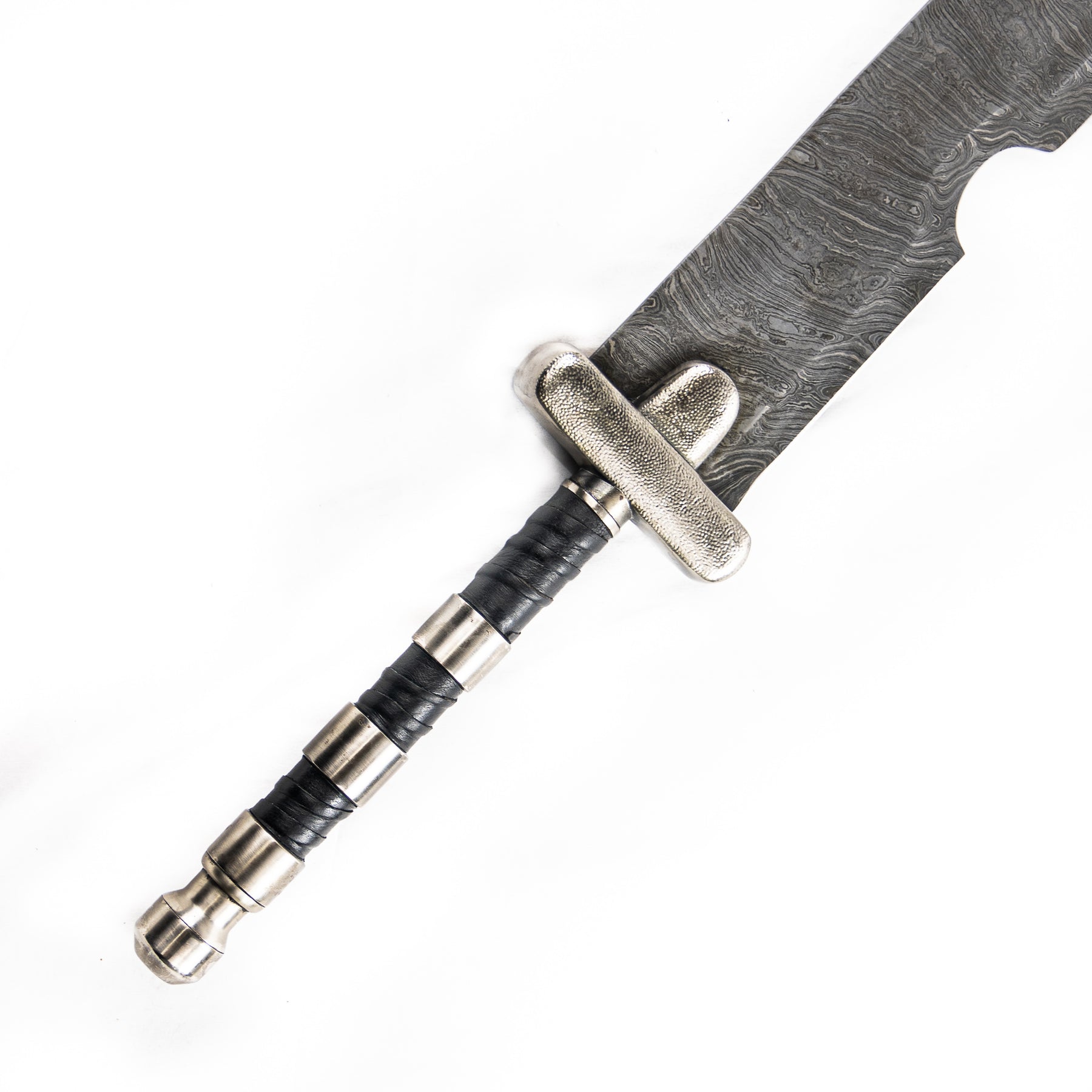 Anime Sword- Damascus Steel Sword -44"- Extra Wide – Battling Blades