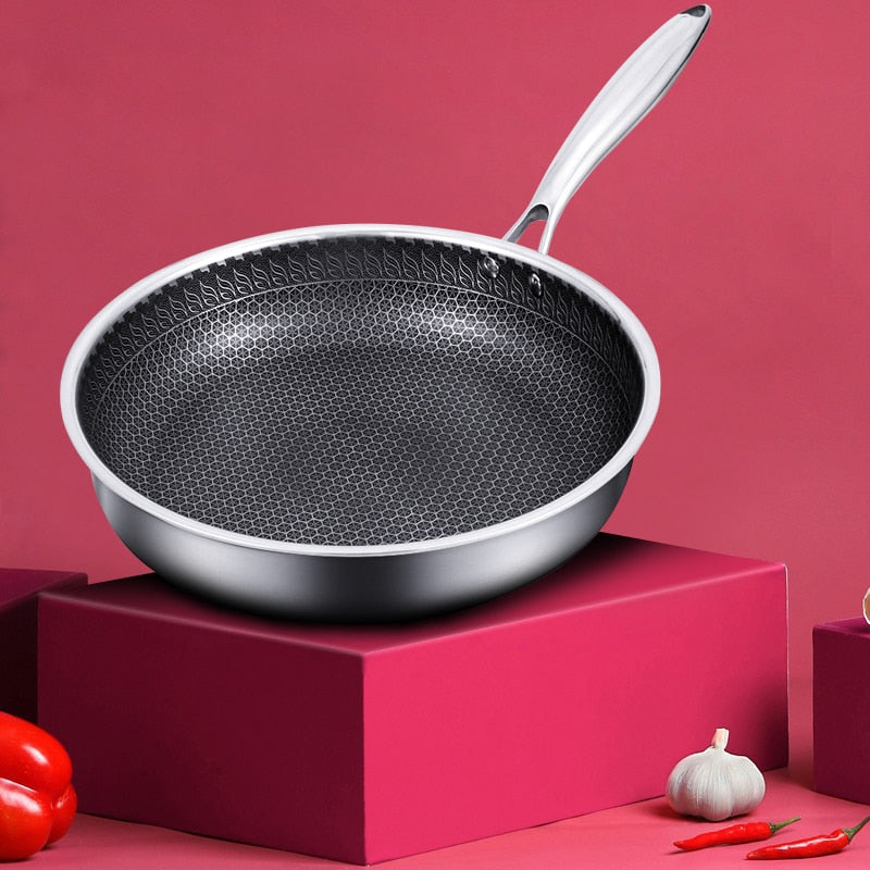 Frying Pan- Nonstick Pan- Stainless Steel – Battling Blades
