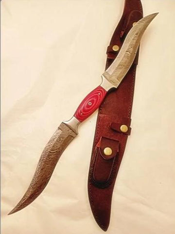 Haladie Knife - 20"- Handcrafted Folded High Carbon Damascus Steel ...
