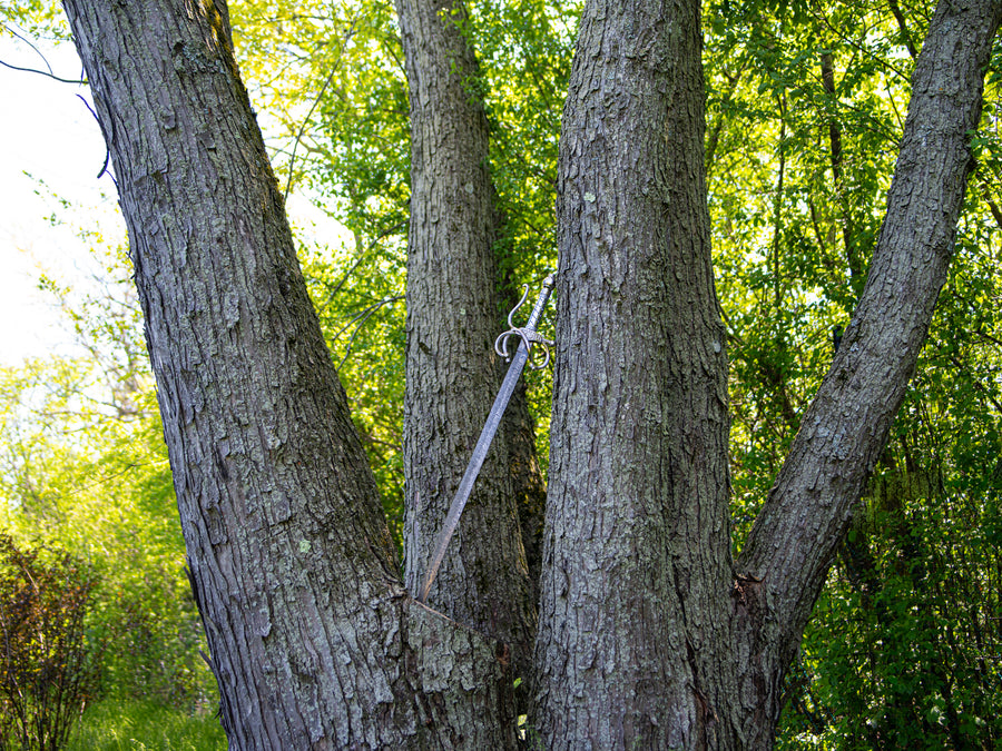 Backsword - Cavalry Sword- High Carbon Damascus Steel Sword - 36 ...