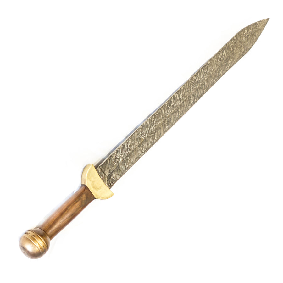 Gladius Sword - 29" - Handcrafted Folded High Carbon Damascus Steel ...